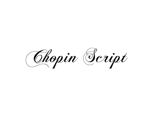 Chopin Script - Arrow Bronze